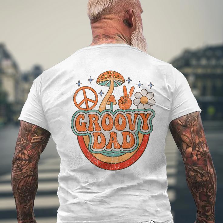 Mens Groovy Dad 70S Aesthetic Nostalgia 1970S Hippie Dad Retro Men's T ...