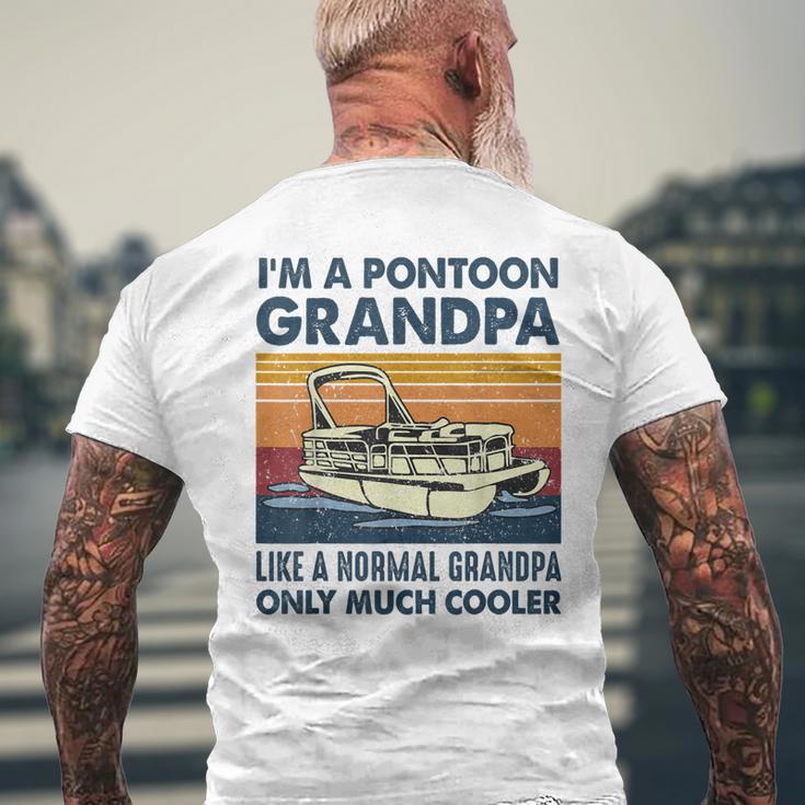 Im A Pontoon Grandpa Like A Normal Grandpa Only Much Cooler Men's Back ...