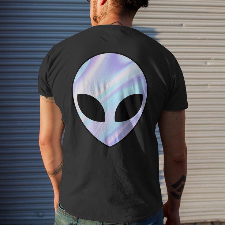 Alien Colorful Alien Head Alien Believers Men's Back Print T-shirt | Mazezy