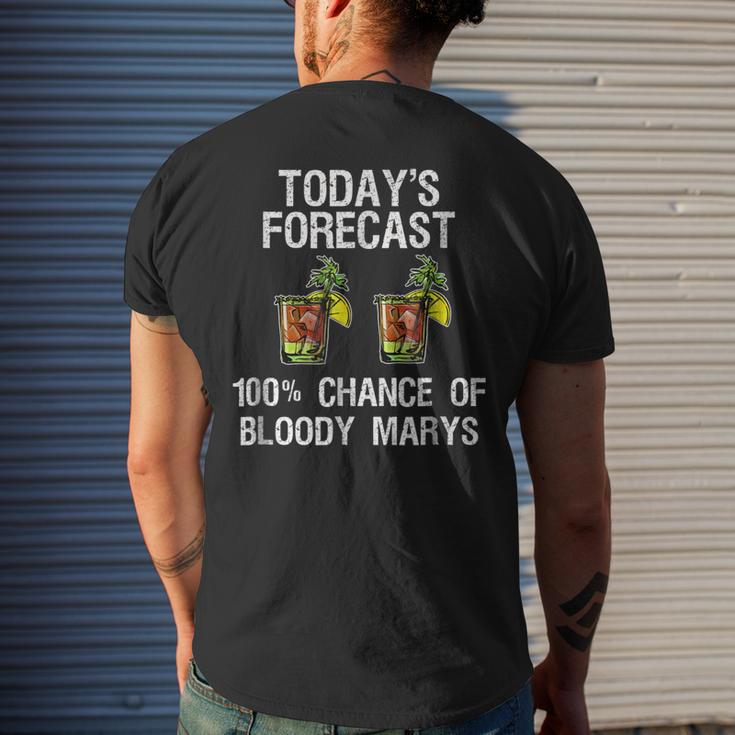 Bloody Mary - Todays Forecast Men's Back Print T-shirt | Mazezy