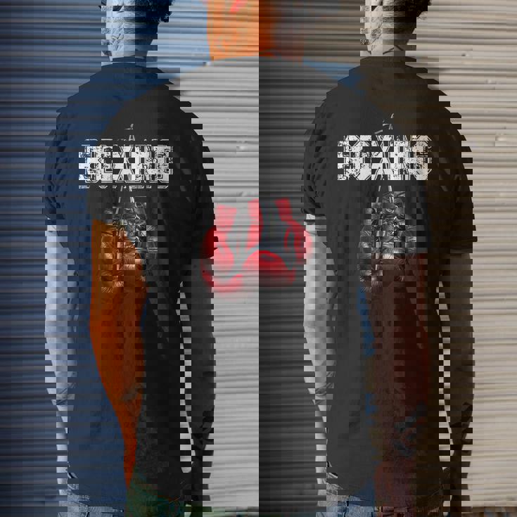 Boxing - I Love Boxing Men's Back Print T-shirt | Mazezy