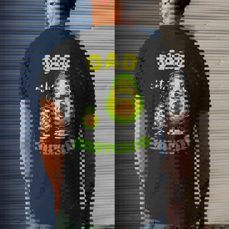 Dad Of The Babycado Avocado Family Matching Men's Back Print T-shirt ...