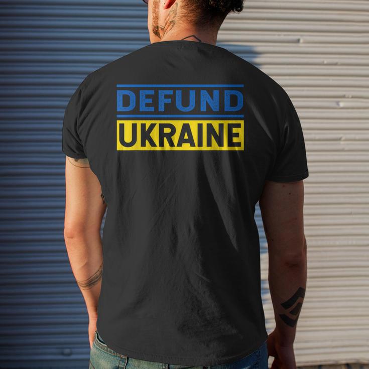 Defund Ukraine Pro America Vintage Typography Political Meme Men's Back ...