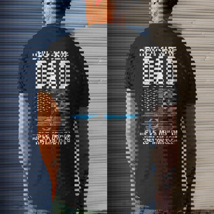 Deputy Sheriff Dad Much Cooler Fathers Day Law Enforcement Men's Back ...