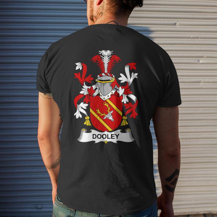 Dooley Coat Of Arms Family Crest Mens Back Print T-shirt - Seseable