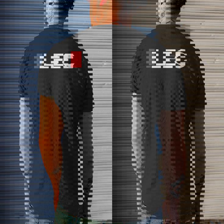 F1 Grid Names Charles Leclerc Men's Back Print T-shirt | Mazezy