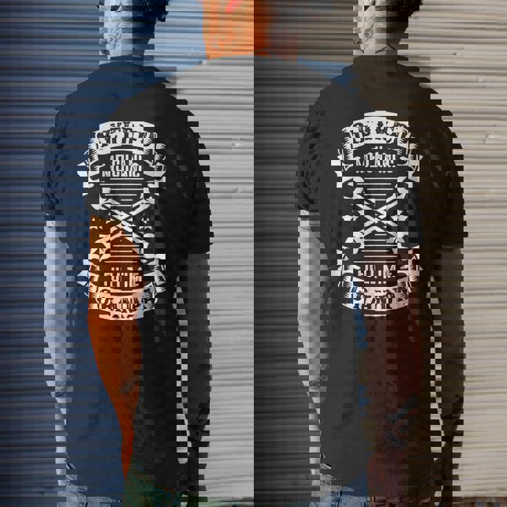 Grandpa Retired Mechanic Grandpa Retirement Men's Back Print T-shirt ...