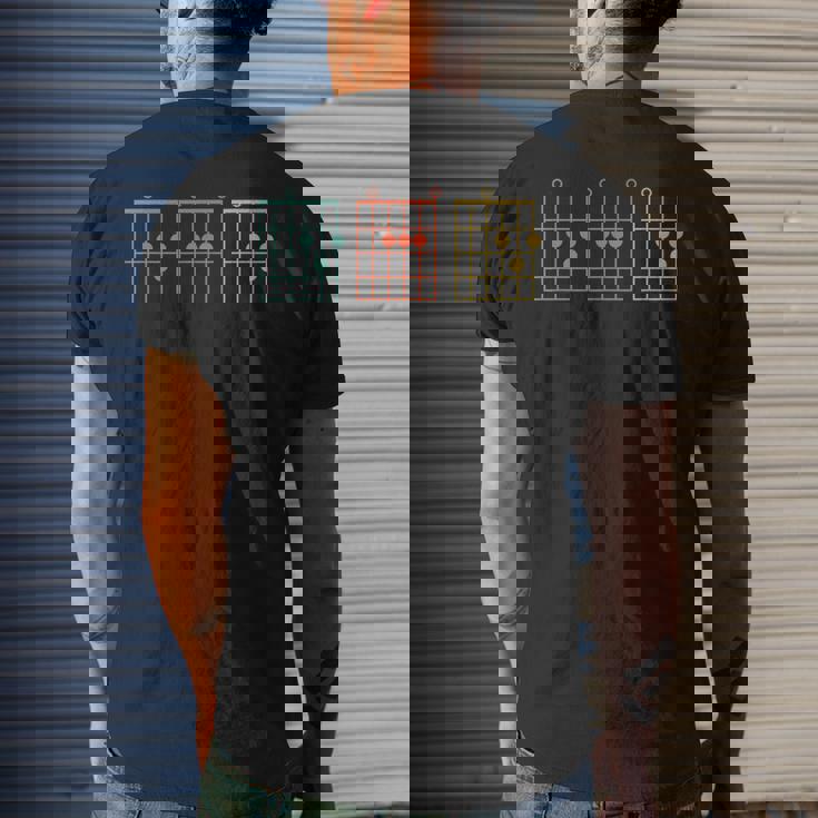 Guitar Chord Musical Note Dad Written Retro Vintage Father Men's T ...