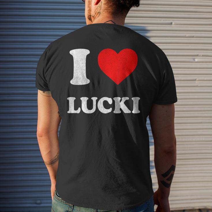 I Love Lucki Men's Back Print T-shirt | Mazezy