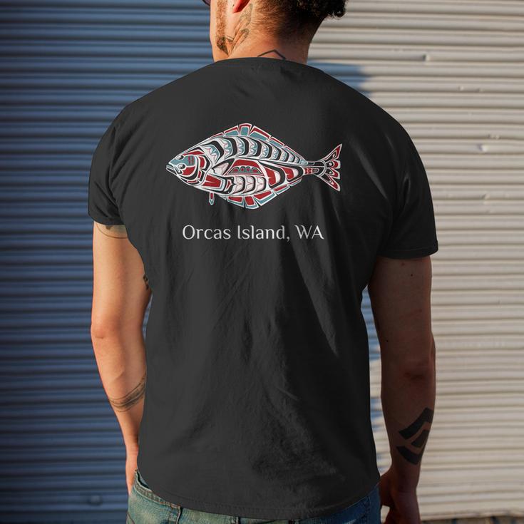 Native American Orcas Island Washington Halibut Northwest Men's Back ...