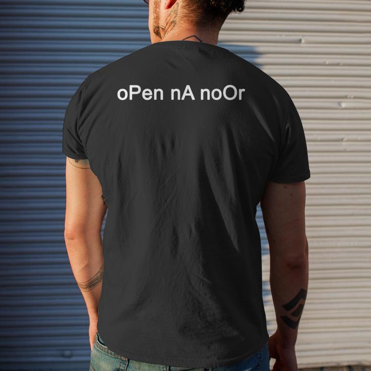 Open The Noor Merch Open The Door Open Na Noor Memes Men's Back Print T ...
