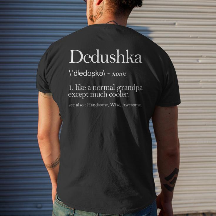Russian Grandpa Apparel Dedushka Definition Cool Men's Back Print T ...