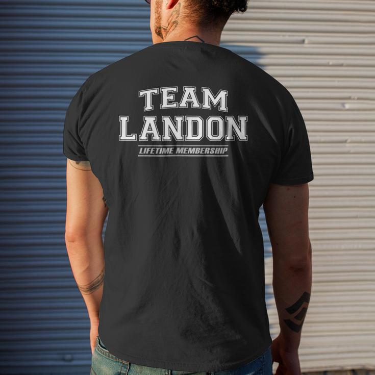 Team Landon | First Name Family Reunion Gift Mens Back Print T-shirt ...