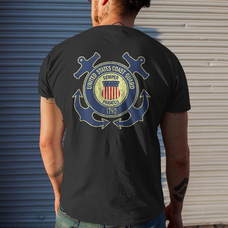 US Coast Guard Veteran Red Friday Patriotic Men's T-shirt Back Print ...
