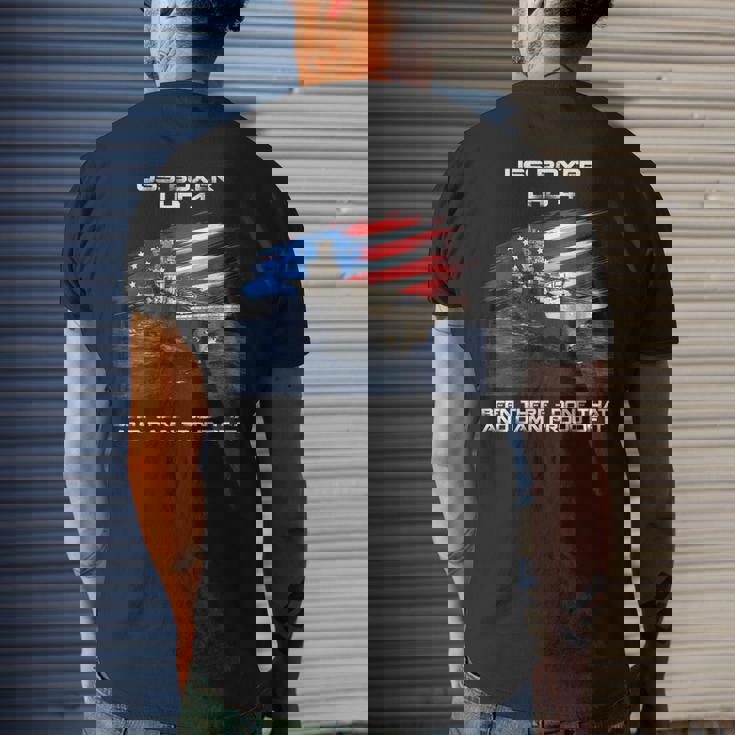 Uss Boxer Lhd-4 Amphibious Assault Ship Veteran Usa Flag Men's T-shirt ...