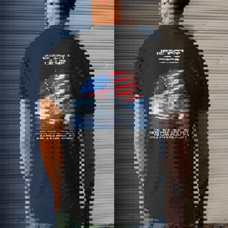 Uss Scott Ddg-995 Destroyer Ship Usa Flag Veteran Father Day Men's T ...