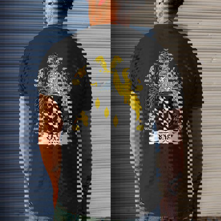 Waller Coat Of Arms Family Crest Mens Back Print T-shirt - Seseable