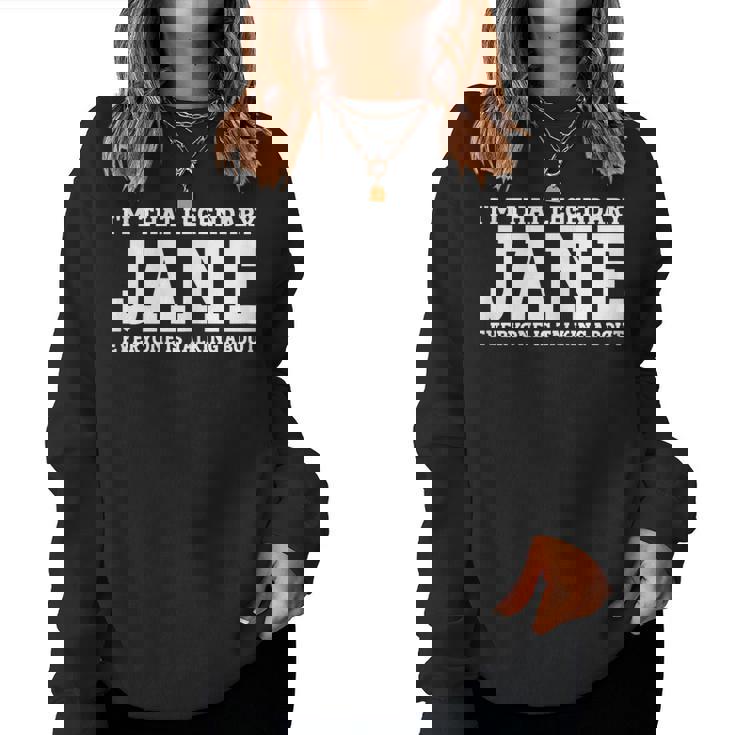 Jane Personal Name Women Girl Jane Women Sweatshirt | Mazezy