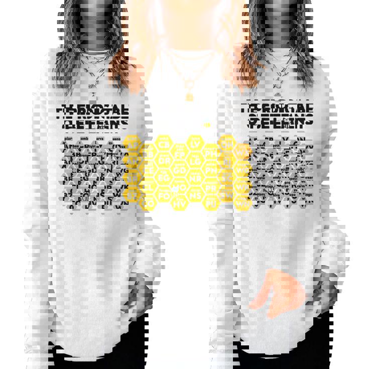 The Periodic Table Of Bee Elements Beekeeper Honeycomb Women Flowy Tank ...
