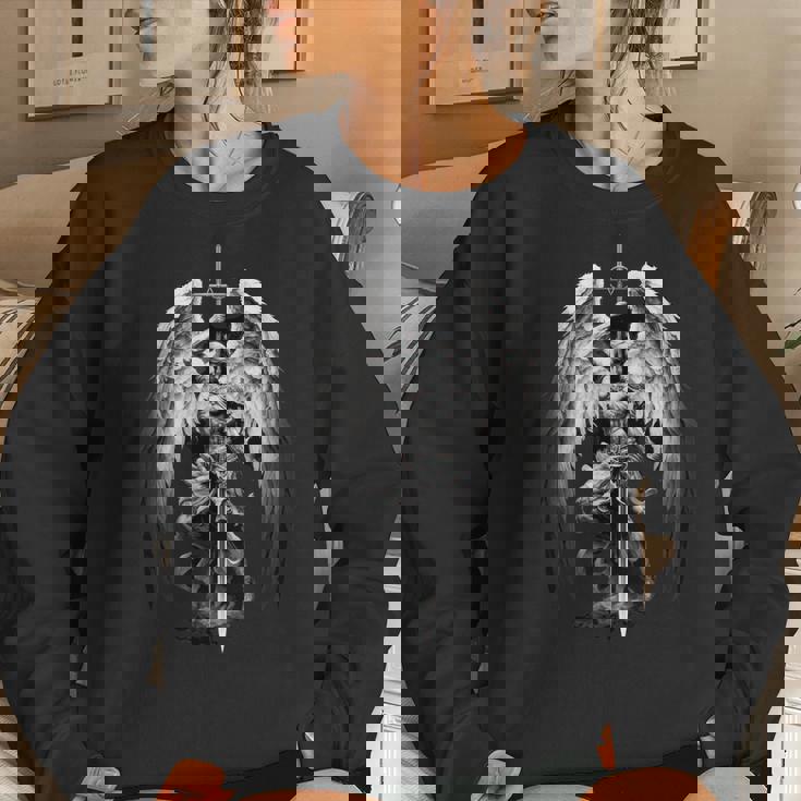 Gods Angel Gabriel Archangel With Sword Cross And Wings Women ...