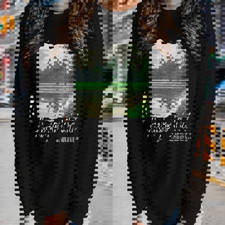 Womens Angkor Wat Khmer Historical Temple Cambodia Women Long Sleeve T ...