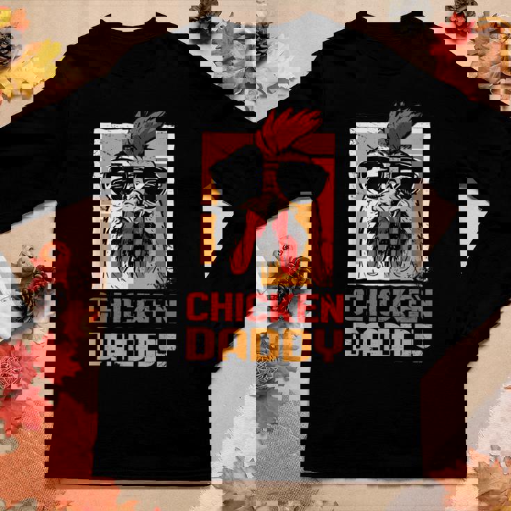 Chicken Daddy Chicken Women Long Sleeve T-shirt | Mazezy
