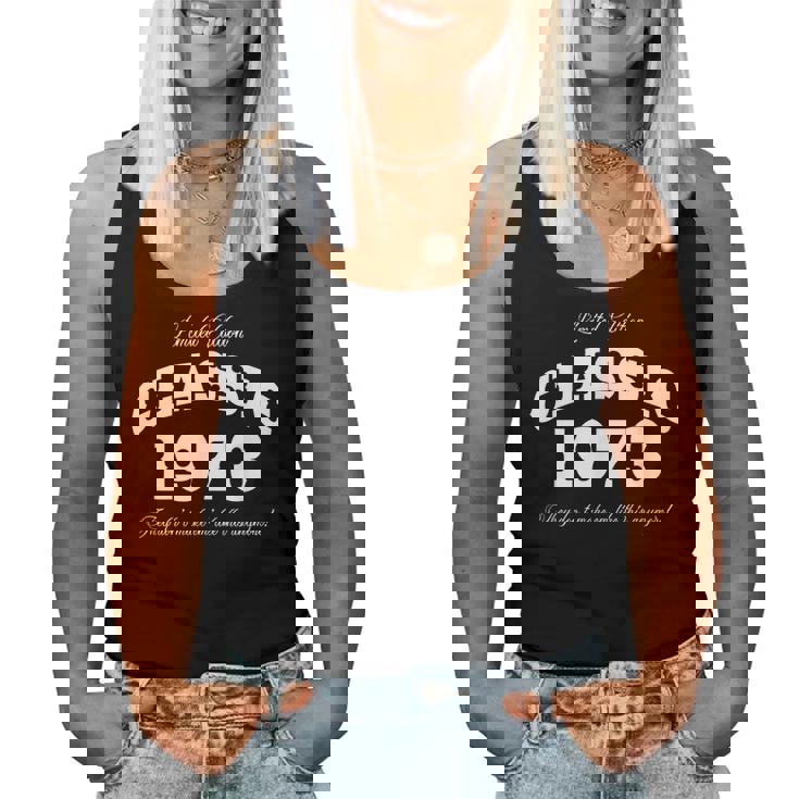 50 Year Old Vintage Classic Car 1973 50Th Birthday Women Tank Top | Mazezy