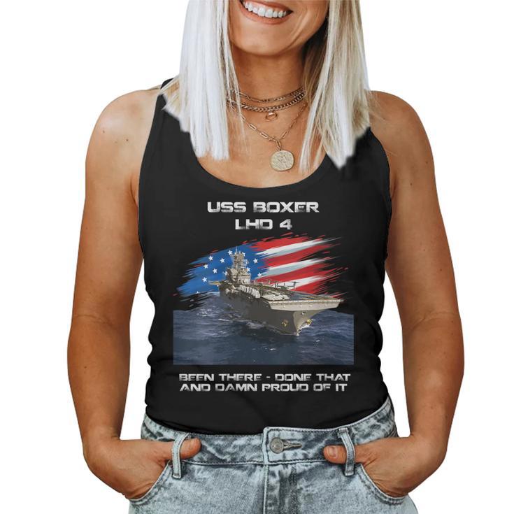 Womens Uss Boxer Lhd-4 Amphibious Assault Ship Veteran Usa Flag Women ...