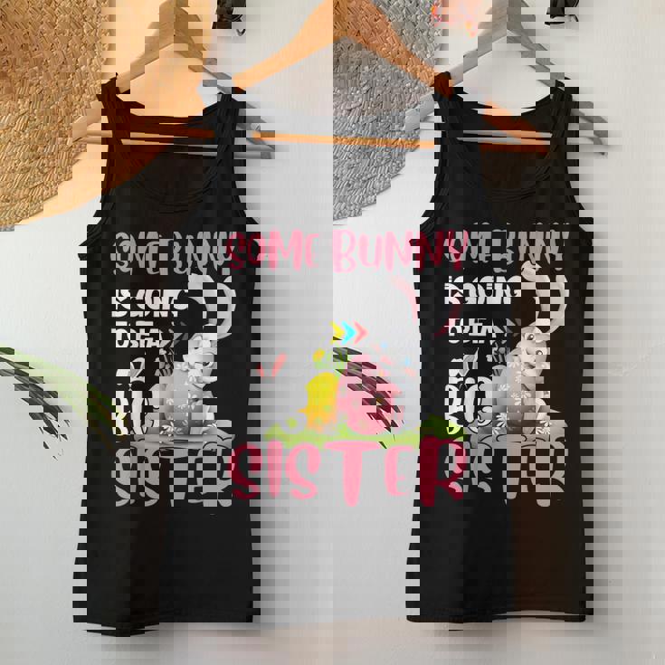 Girls Some Bunny Is Going To Be A Big Sister Easter Family Women Tank ...