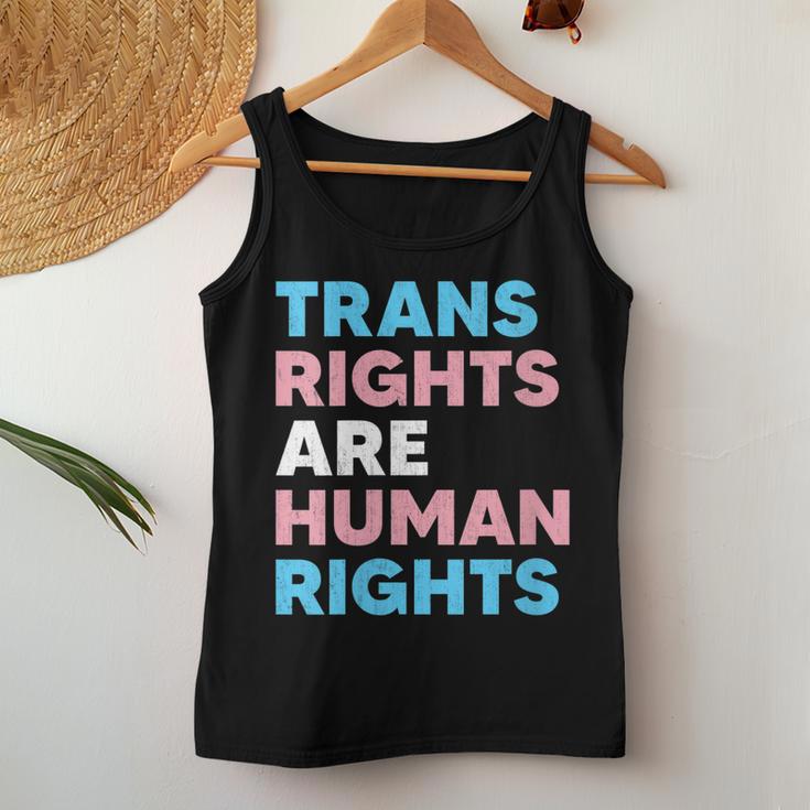 Womens Trans Right Are Human Rights Transgender Lgbtq Pride Women Tank ...