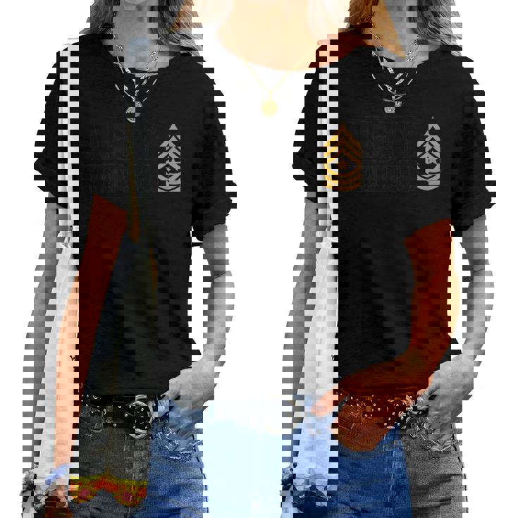 Army Sergeant Major Sgm Retired Us Army Insignia Women T-shirt | Mazezy