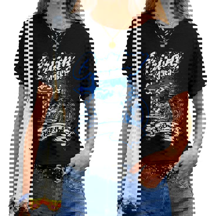 Christian Motorcycle Cross God Blessed Biker Jesus Women T-shirt | Mazezy