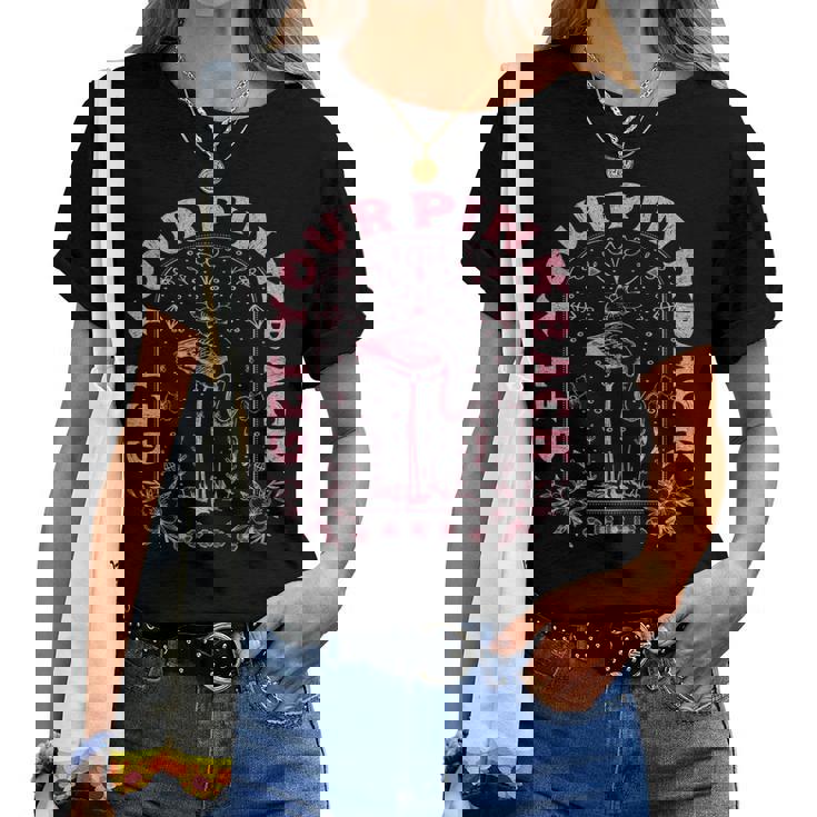 Womens Get Your Pink Back Women T-shirt | Mazezy