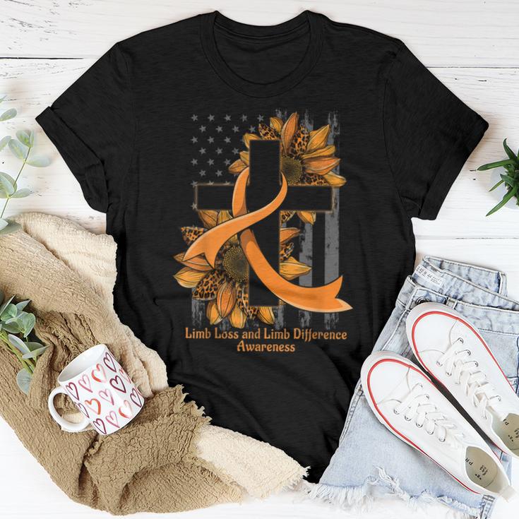 Christian Cross Limb Loss And Limb Difference Awareness Women T-shirt ...