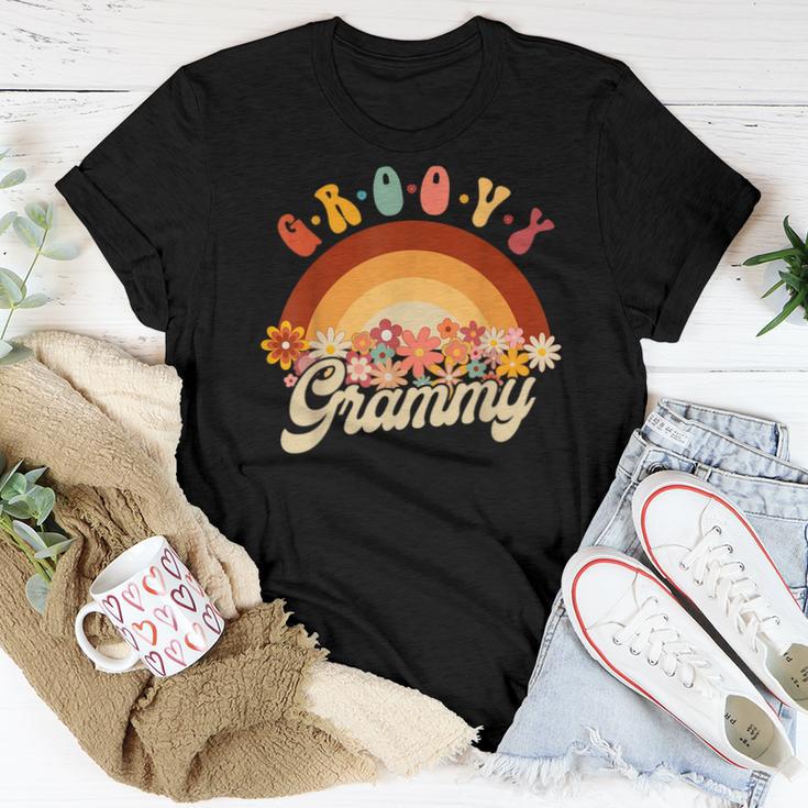 Groovy Grammy Retro Rainbow 70S Grandma Matching Family Women T-shirt ...