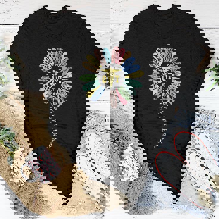 Occupational Therapy Ot Therapist Inspire Ot Month Flower Women T-shirt ...