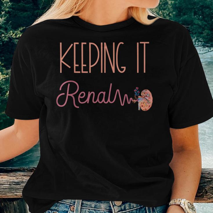 Dialysis Technician Kidney Keeping It Renal Nephrology Nurse Women T ...
