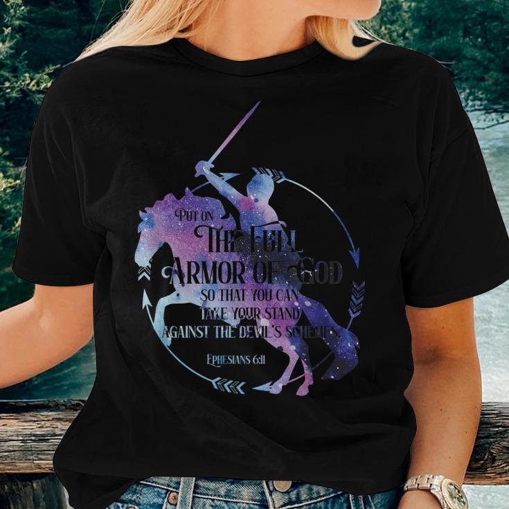 Full Armor Of God Ephesians 611 Women T-shirt | Mazezy