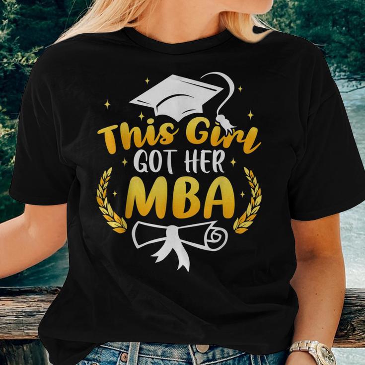 This Girl Got Her Mba Graduation Graduated Womens Masters Women T-shirt ...