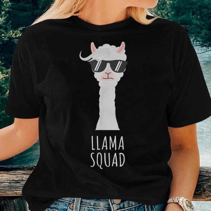 Llama Squad Birthday No Prob Llama Women T-shirt | Mazezy