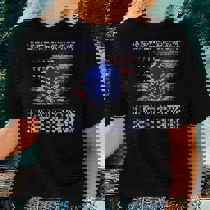 Master Sergeant Retired Air Force Military Retirement Vet Women T-shirt ...