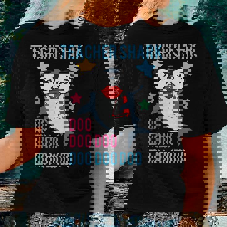 Teacher Shark Back To School Tshirt Birthday Women T-shirt | Mazezy