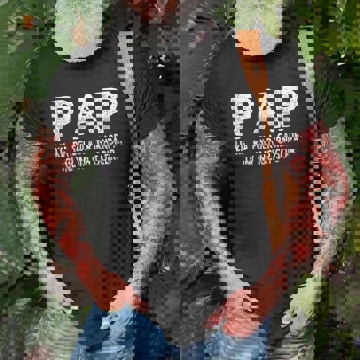 Pap Definition Like Regular Grandpa Only Cooler Funny Old Men T-shirt ...