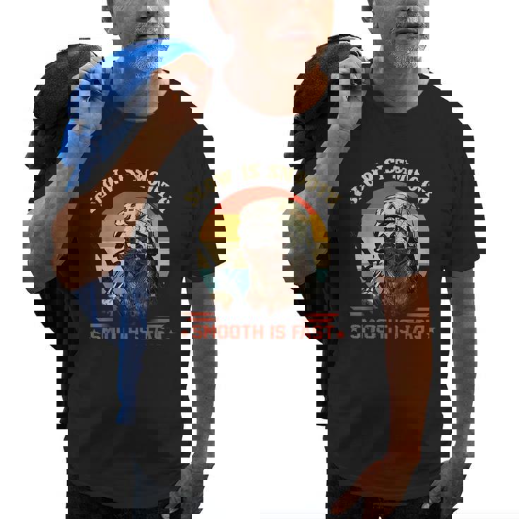 Vintage Military Sloth Slow Is Smooth Smooth Is Fast Veteran Hoodie ...