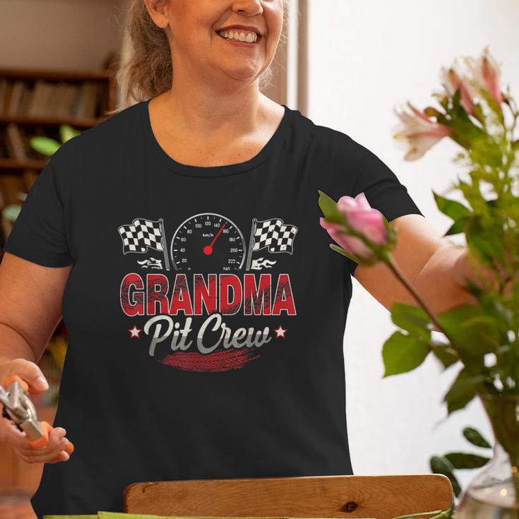 Grandma Pit Crew Race Car Birthday Party Racing Family Old Women T ...