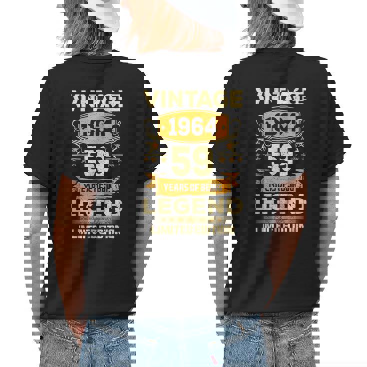 Vintage 1964 Limited Edition 59Th Birthday 59 Year Old Mens Women's ...