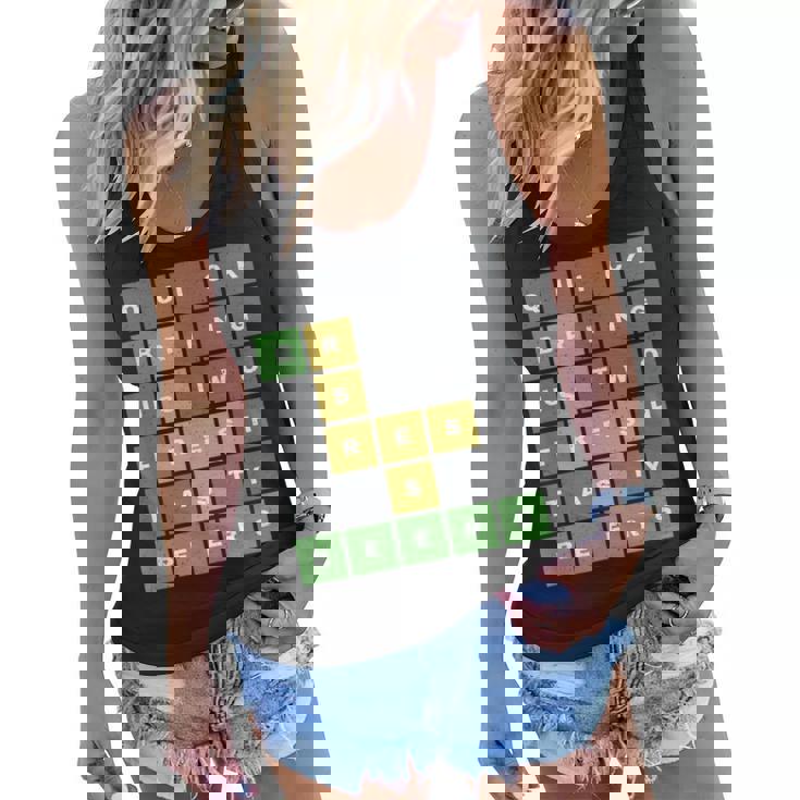 Bring Us Two Beers Word Game Women Flowy Tank | Mazezy