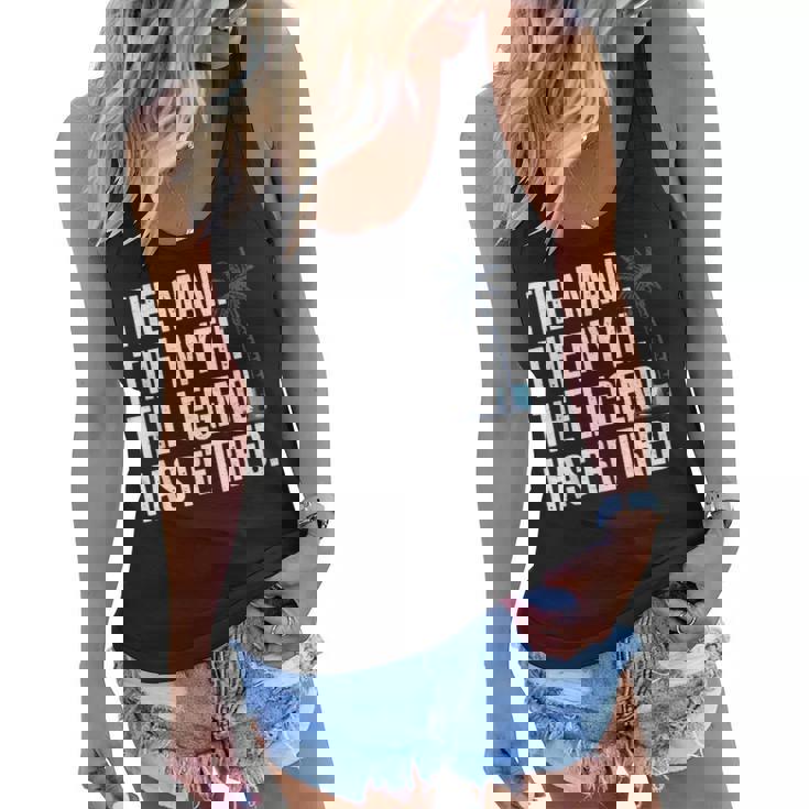 Cool Retirement For Men Grandpa Dad Retired Man Myth Legend Women Flowy ...