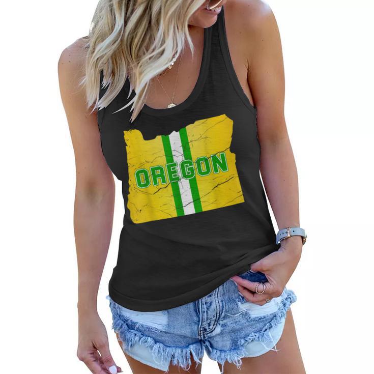 Vintage Oregon Oregon Map Women Men Girls Boys Women Flowy Tank | Seseable