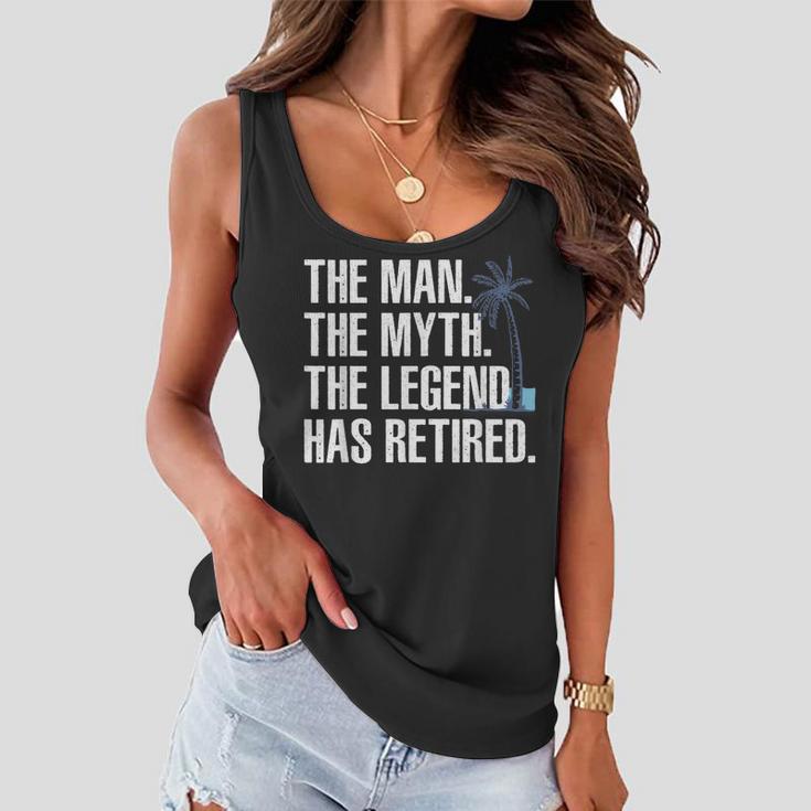 Cool Retirement For Men Grandpa Dad Retired Man Myth Legend Women Flowy ...